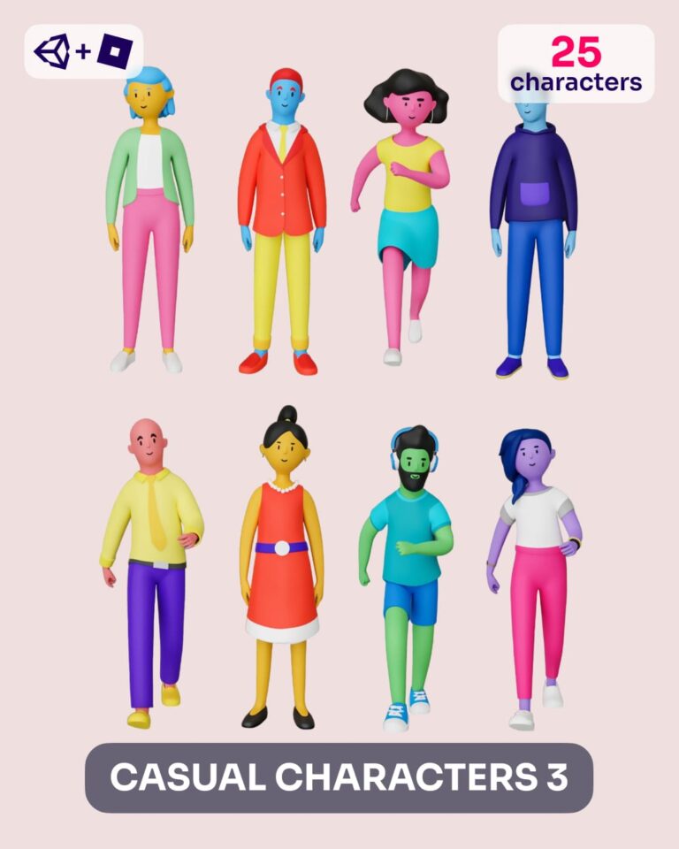 Characters - 3D Model Packs for Unity and Unreal | ITHappy Studios